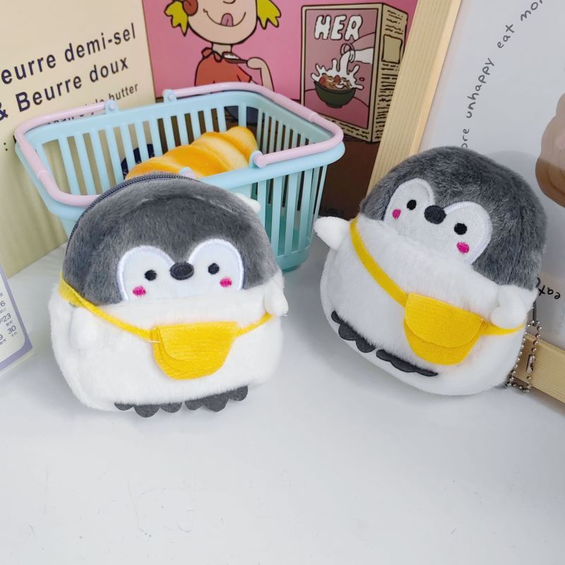 New Cute Little Penguin Coin Bag Mini Wallet Lipstick Card Earphone Key ...
