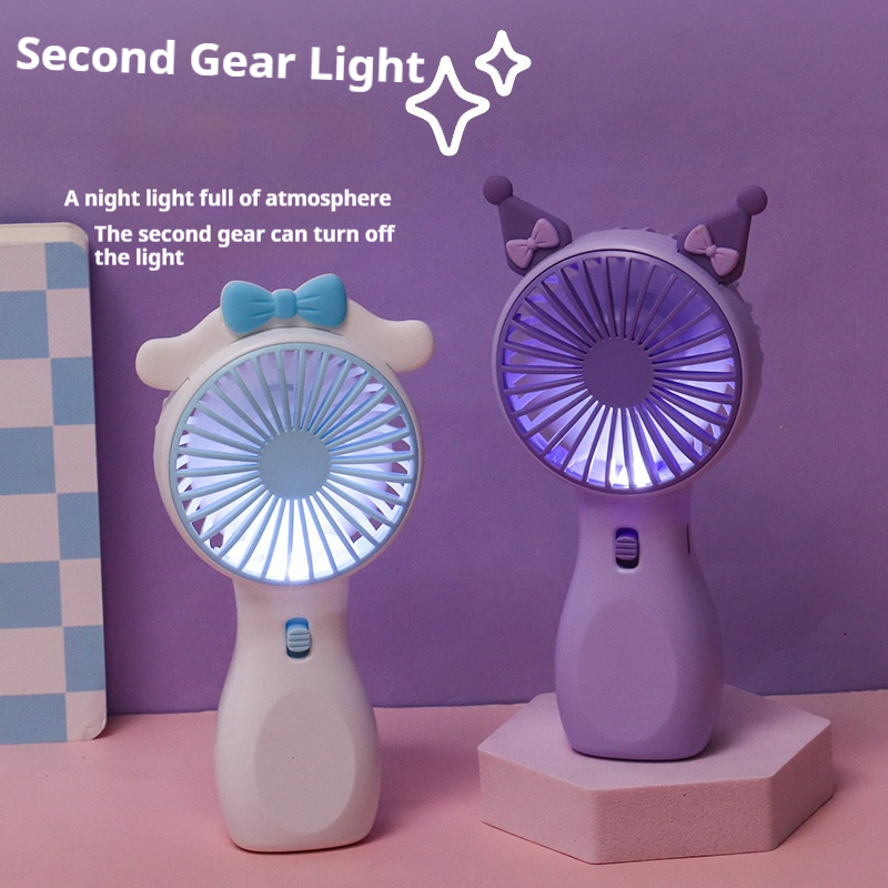 Kawaii Cute Sanrio Kuromi Cinnamoroll Small Fan Handheld Fan Usb ...