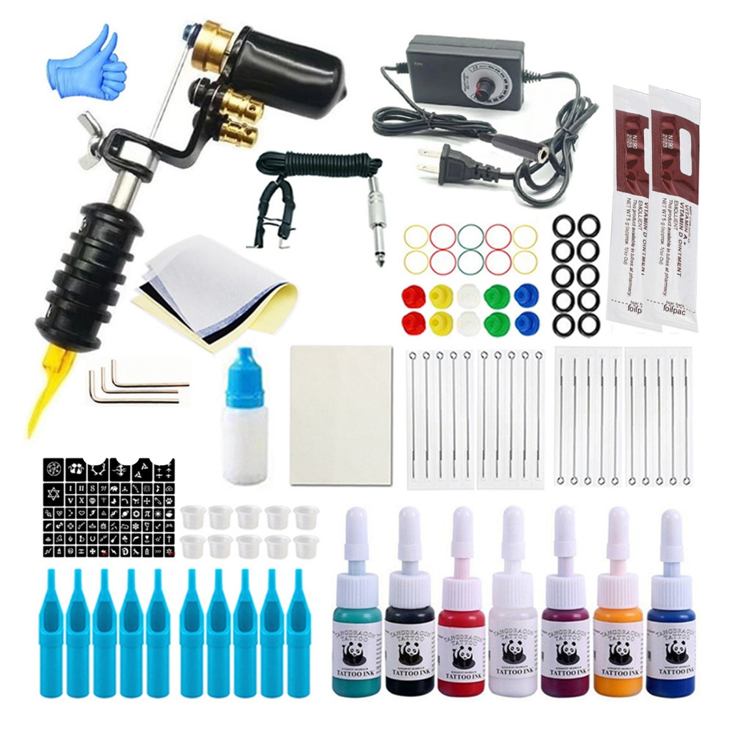 Tatoo kit-Tattoo Machine Set with Tattoo Inks machine Tattoo Machine ...