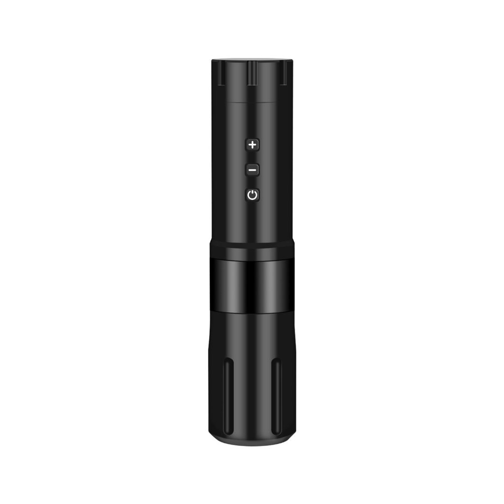 Black Cordless Tattoo Pen Machine Gun Cartridge Tattoo Machine Pen Long ...
