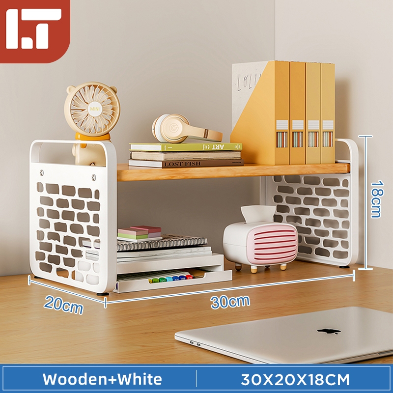 Desktop Rack Table Shelf Book Rack Desk Organizer Storage Rack Book ...