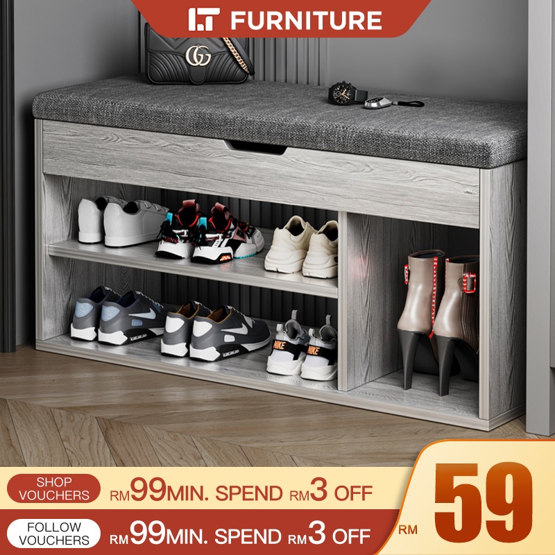 Shoe Cabinet with Cushion Sofa Shoe Rack Modern Shoes Storage Cabinet ...