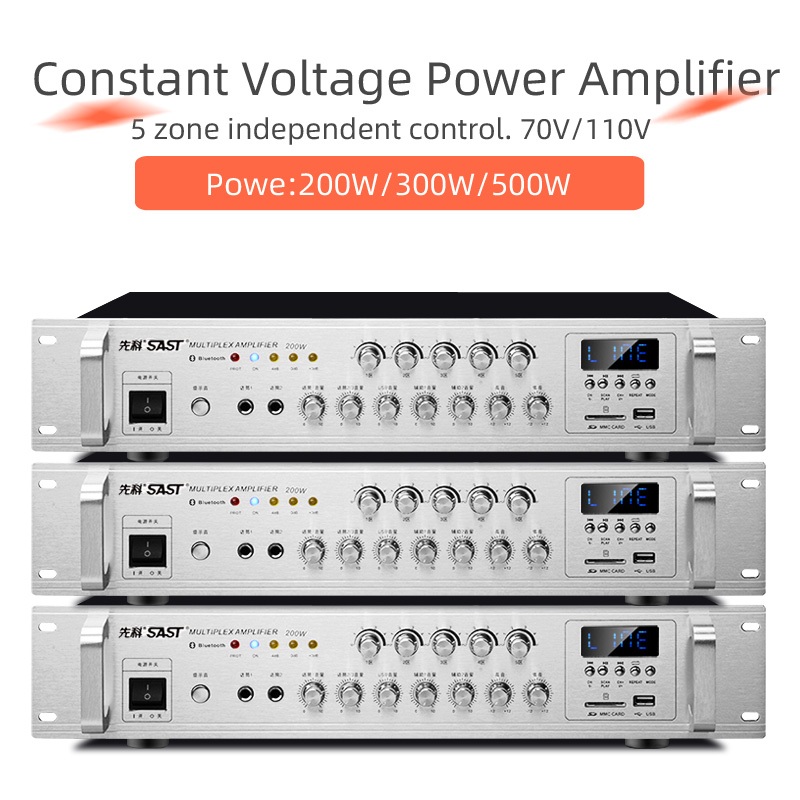 70V/110V Constant Voltage out Speaker Power Amplifier Class Background ...