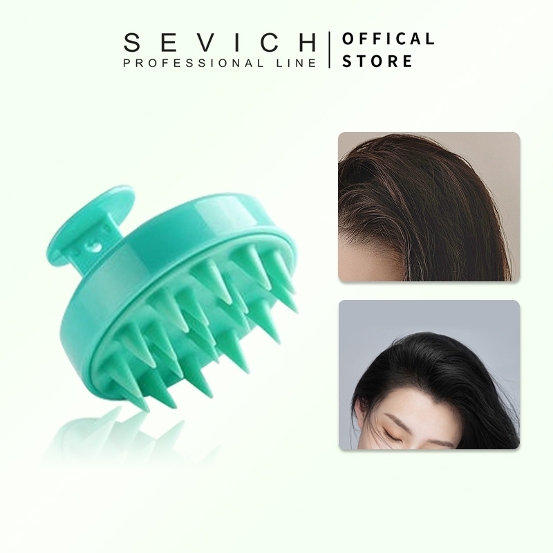 SEVICH Shampoo Comb Massage Scalp Comb Soft Silicone Hair Care Tool ...
