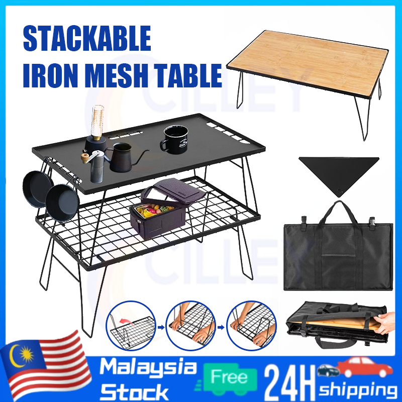Malaysia Spot Meja Camping Foldable Table Camping Camping Folding Table ...