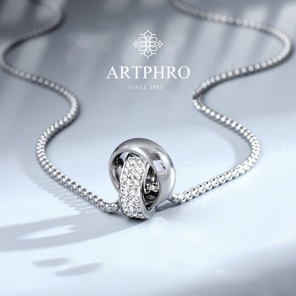 ARTPHRO Double-ring pendant necklace for men | Shopee Malaysia