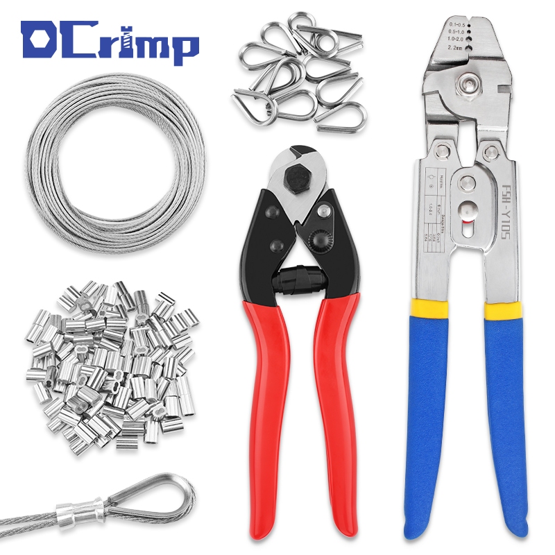 Wire Rope Crimp Fishing Swaging Tool Cable Ferrule Crimps Up To 2.0mm ...