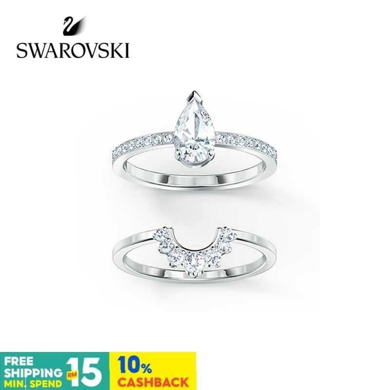 Swarovski STONE Ring Fashion Elegant Female Ring Unique Niche Design ...