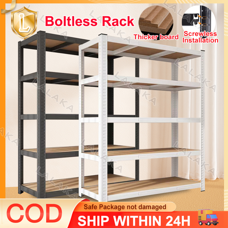 【Correct Size】Boltless Steel Rack 3/4/5/6 Layer Heavy Duty Metal Shelf ...