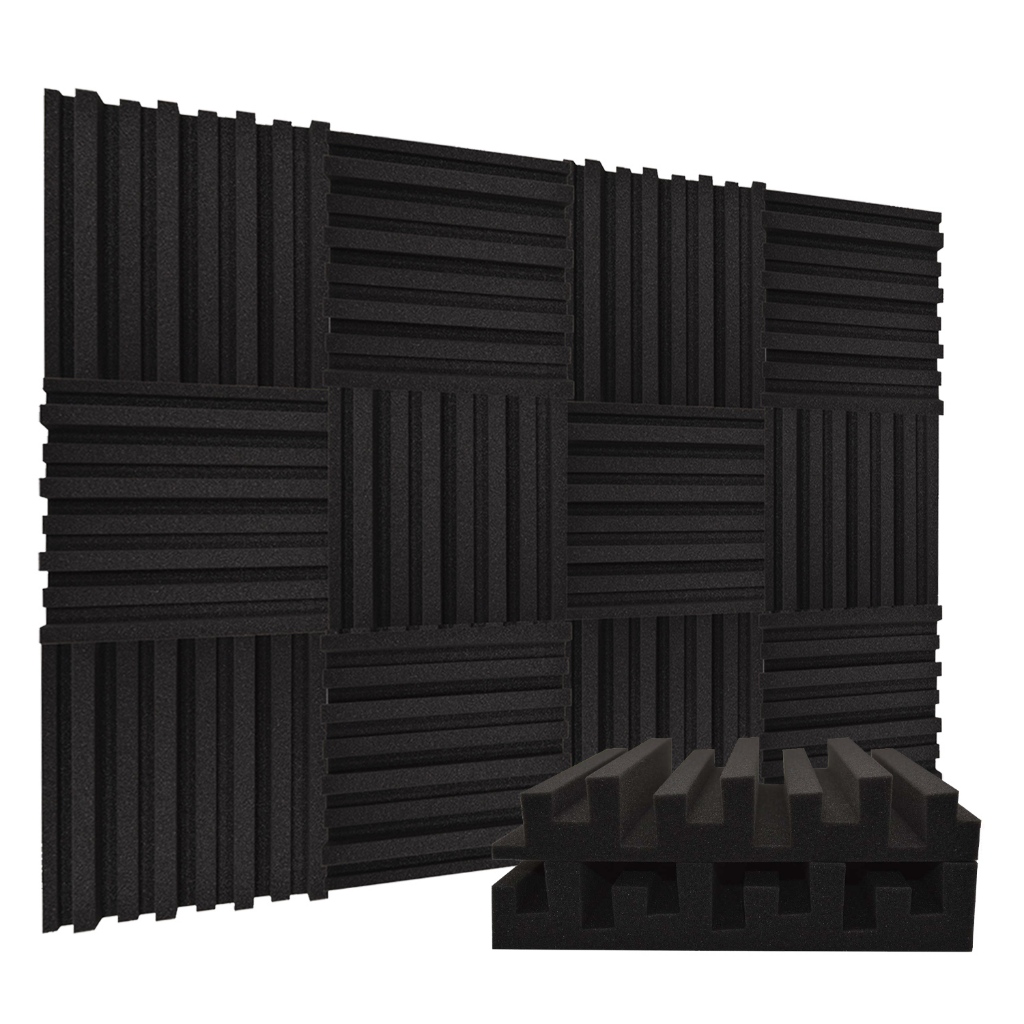 BEIYIN Groove Acoustic Diffuser Foam 30X30X5CM Soundproofing Panels ...