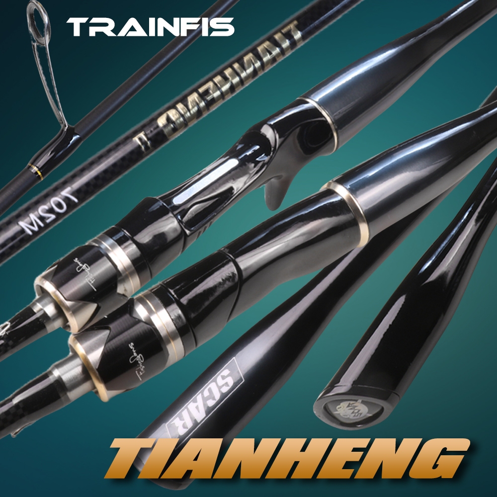 TianhengII 6-12LB Fishing Rod 1.8M/2.1M Full Carbon Spinning Rod ...