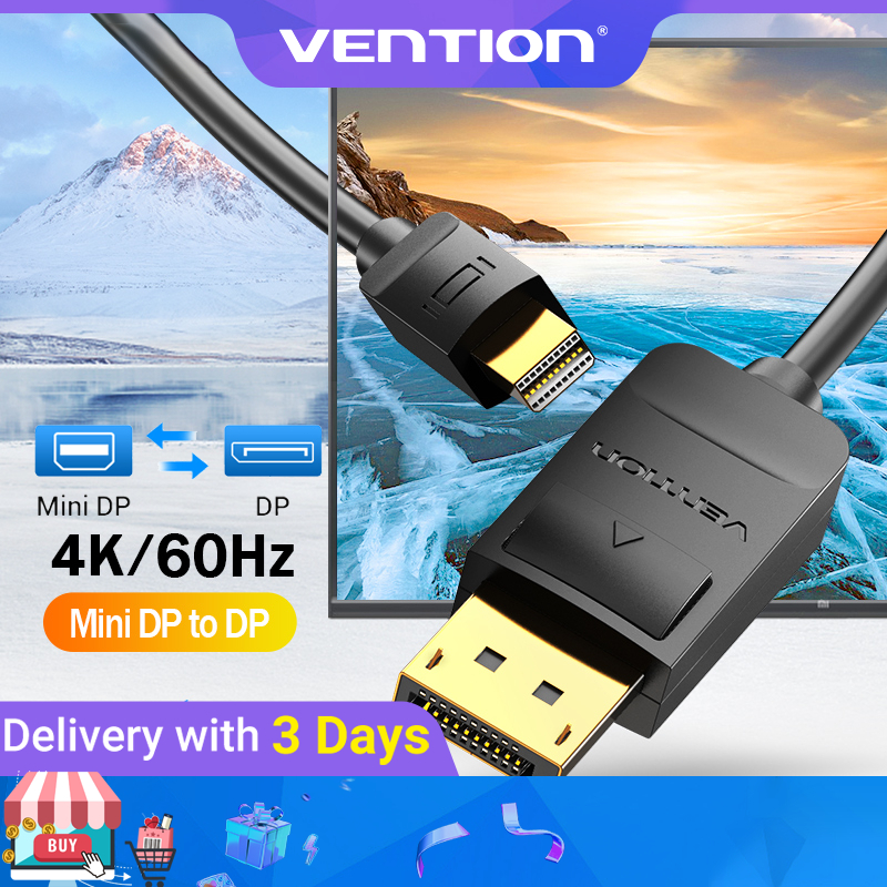 Vention Mini DP Cable Display Port 1.2 Male to DP Interface Gold Plated ...