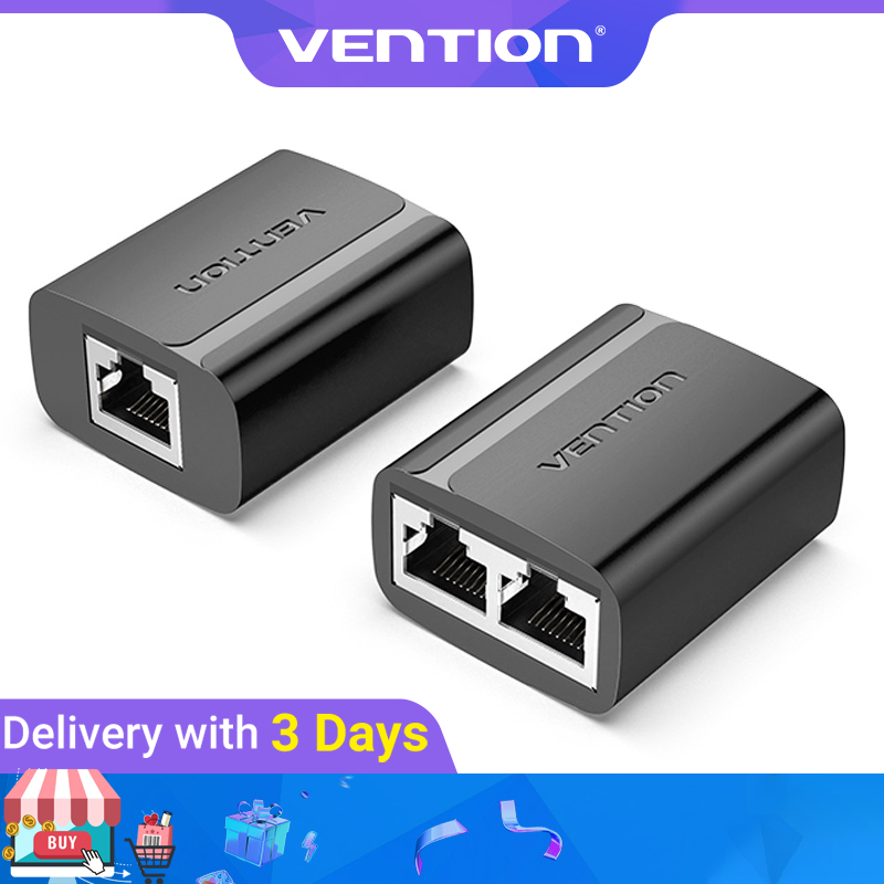 Vention RJ45 Ethernet Splitter 1 to 2 Female Network Cable Plug Socket ...