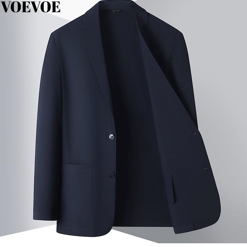 VOEVOE Men's Lightweight Blazers Business Casual Men Suit Coat Two ...