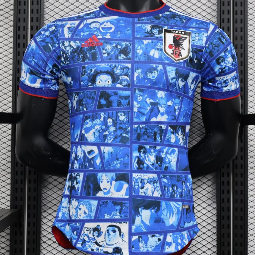 2024 Japan Anime Soccer Jersey TSUBASA Mens Blue Player Version ...