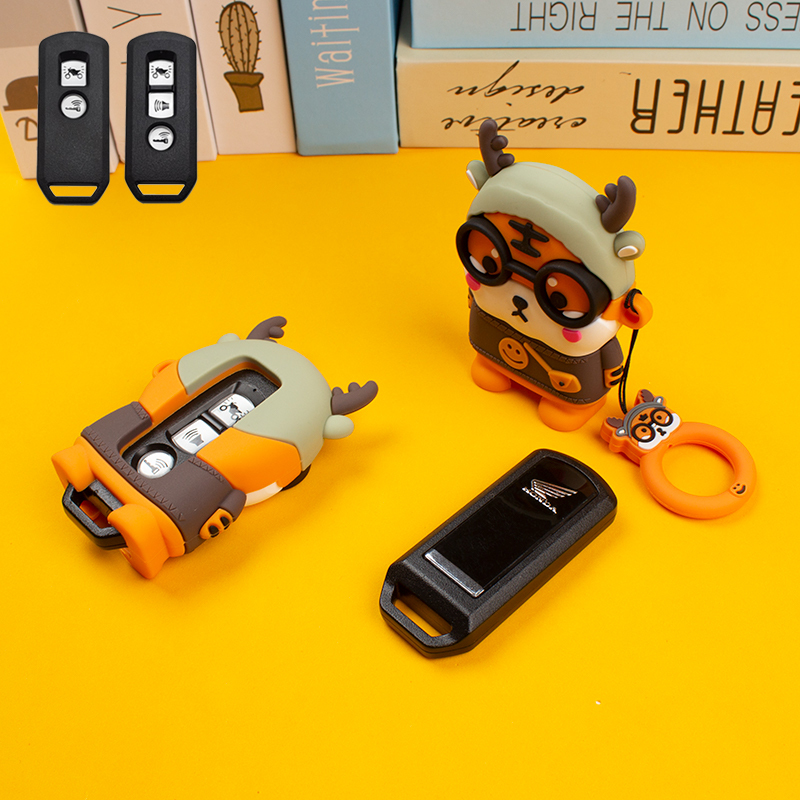 Cute Dull tiger key case for Honda PCX 125 150 SH125 150 Super Cub 125 ...