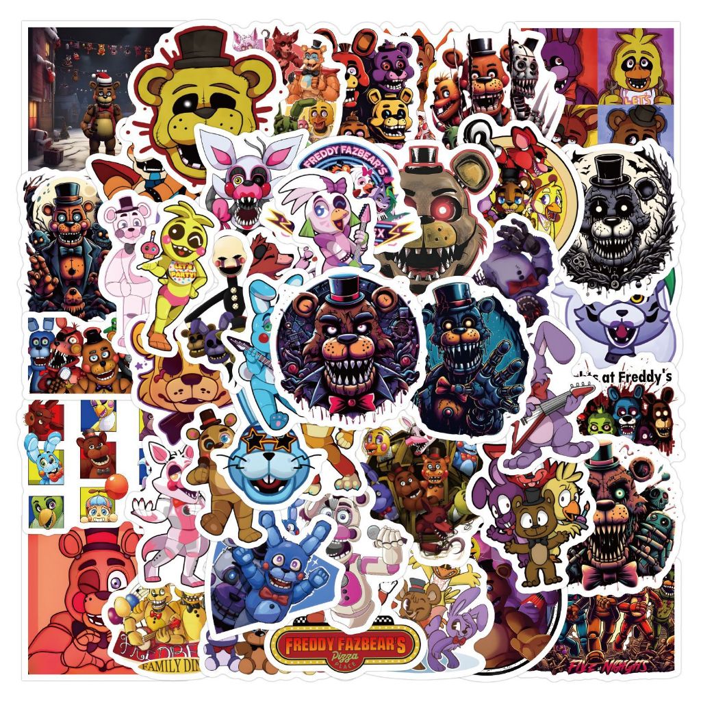 FNAF stickers kit 60 pcs Freddy fazbear gifts for kids FNAF | Shopee ...