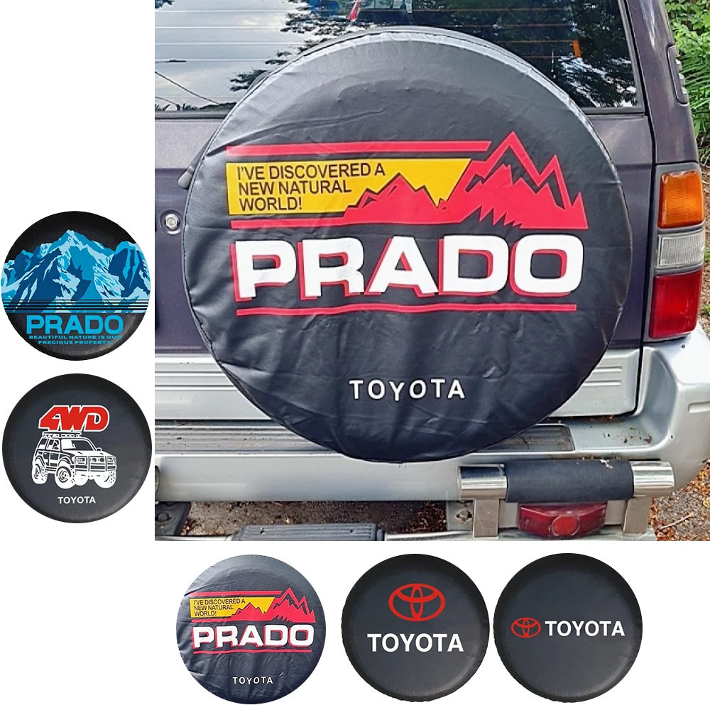 Thickened Toyota Prado SUV RAV4 15-17 Inch PVC Leather Spare Tire Cover ...