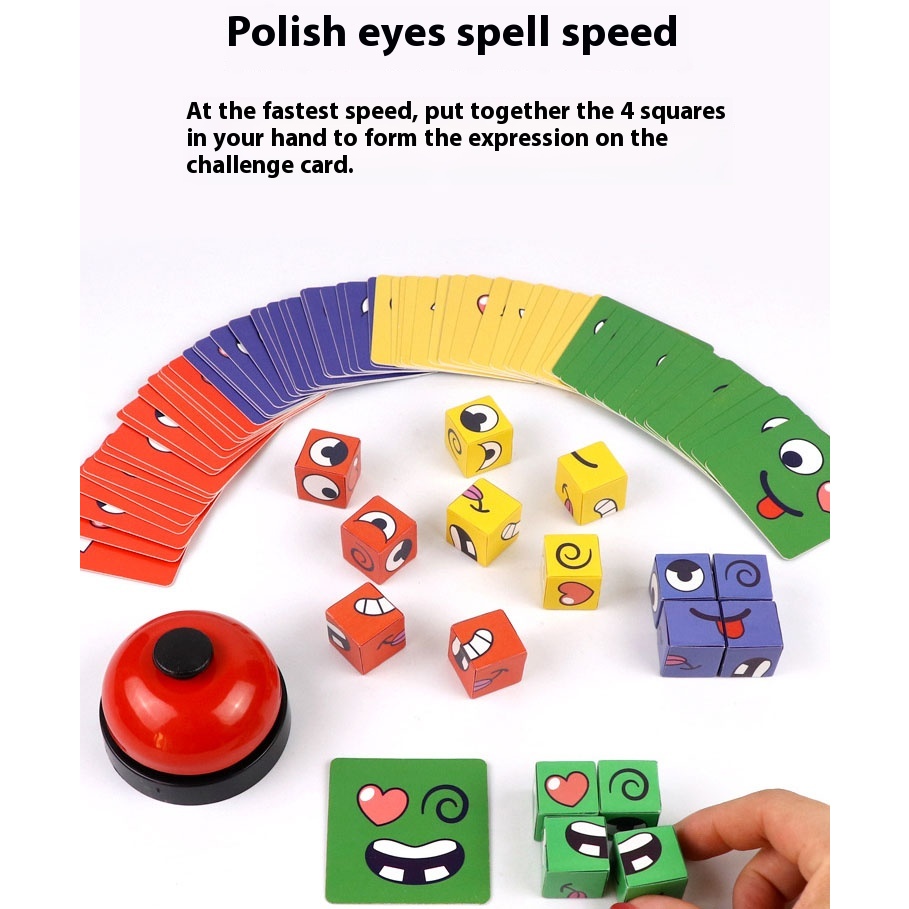 Face Changing Rubik's Cube Children's Toys Parent-Child Interactive Fun ...