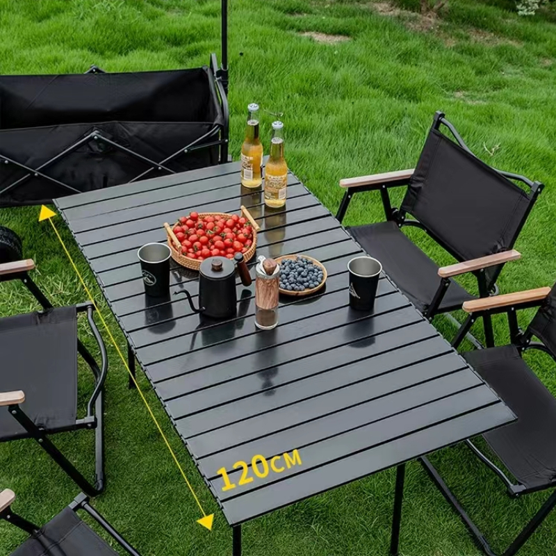 Folding Table camping table foldable meja Outdoor Portable BBQ ...