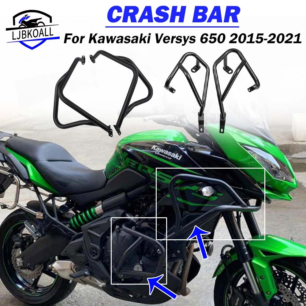 for Kawasaki Versys 650 2015-2021 Engine Guard Highway Crash Bar ...