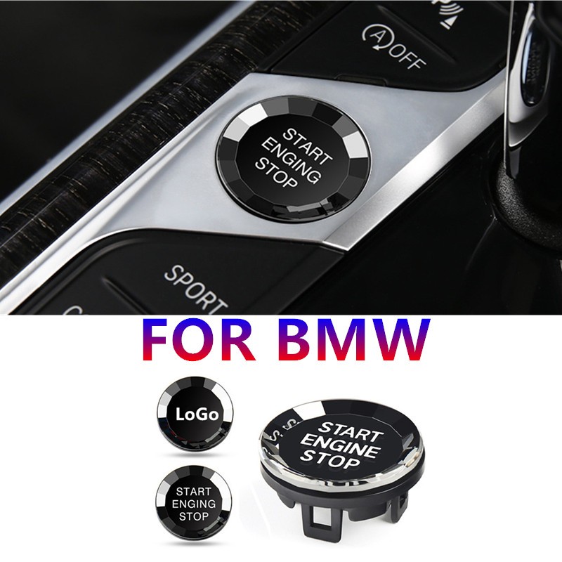 Car Push Start Button Crystal Start Button Car Ignition Buttons For BMW ...