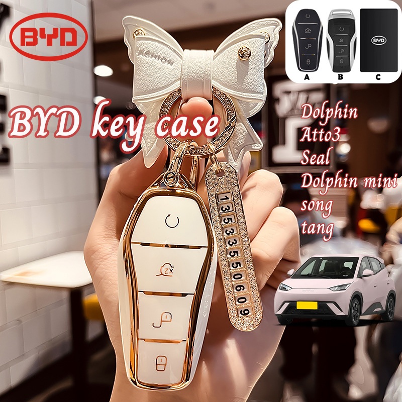 BYD TPU key case BYD car key case for BYD Dolphin/Atto3/Seal/Dolphin ...