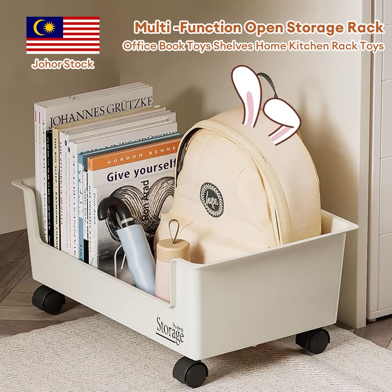 Multifunction Book Storage Rack With Wheel Household Multi -Function ...