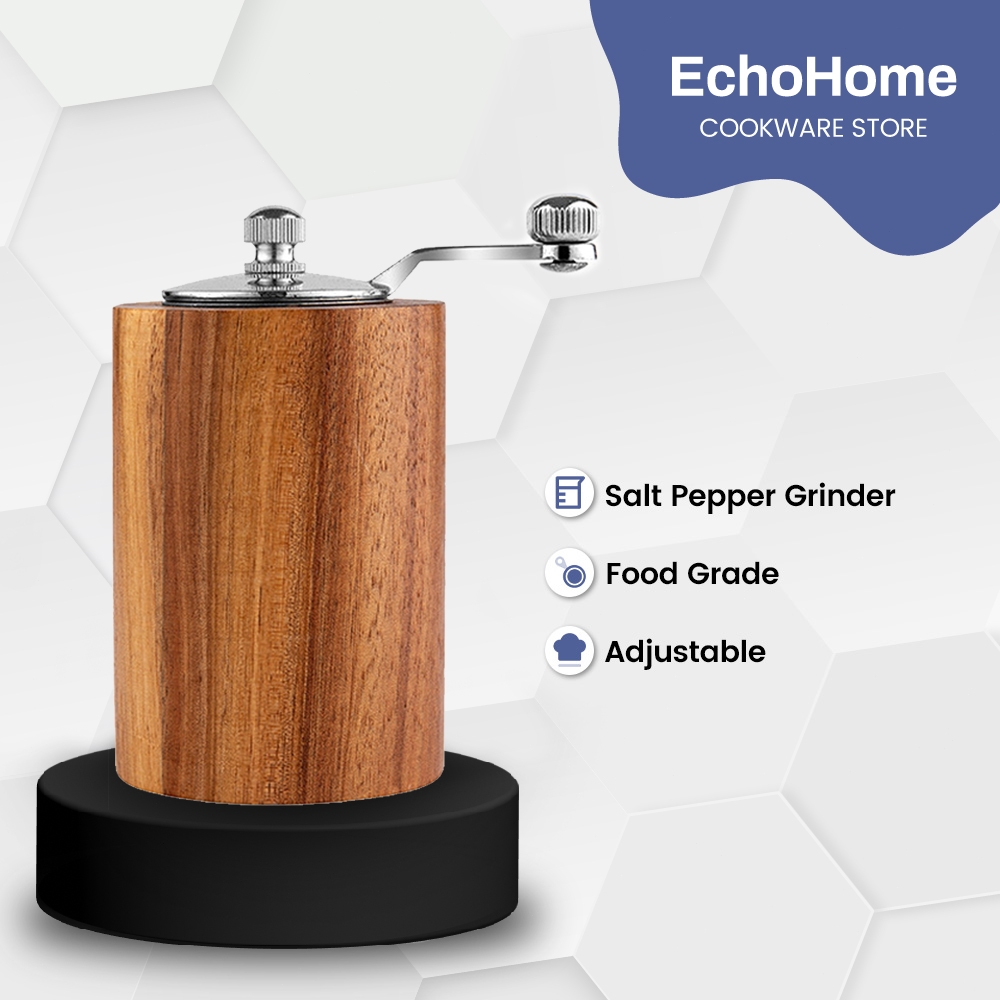 EchoHome Electric Salt Pepper Grinder Black Pepper Manual Grinder ...
