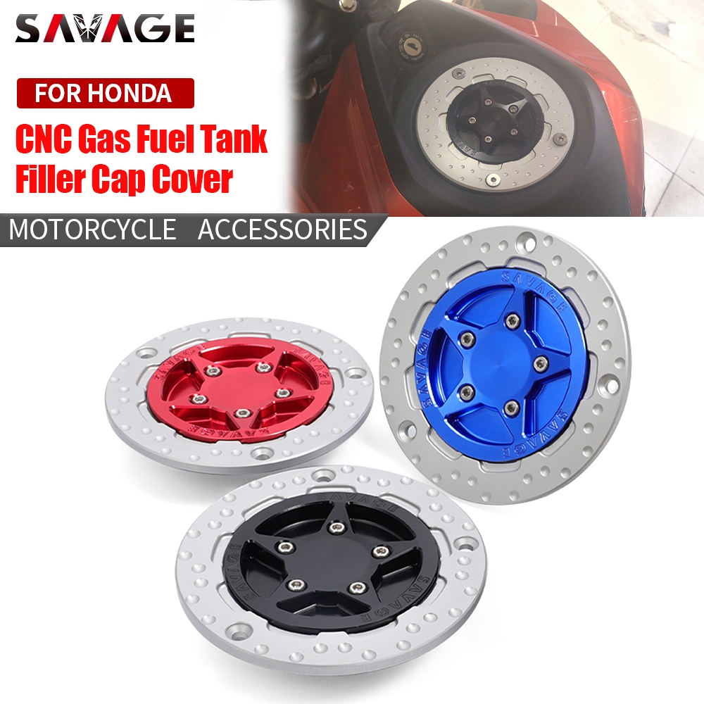 CNC Gas Fuel Tank Filler Cap Cover For HONDA CB 125/300/500/650 CBR ...