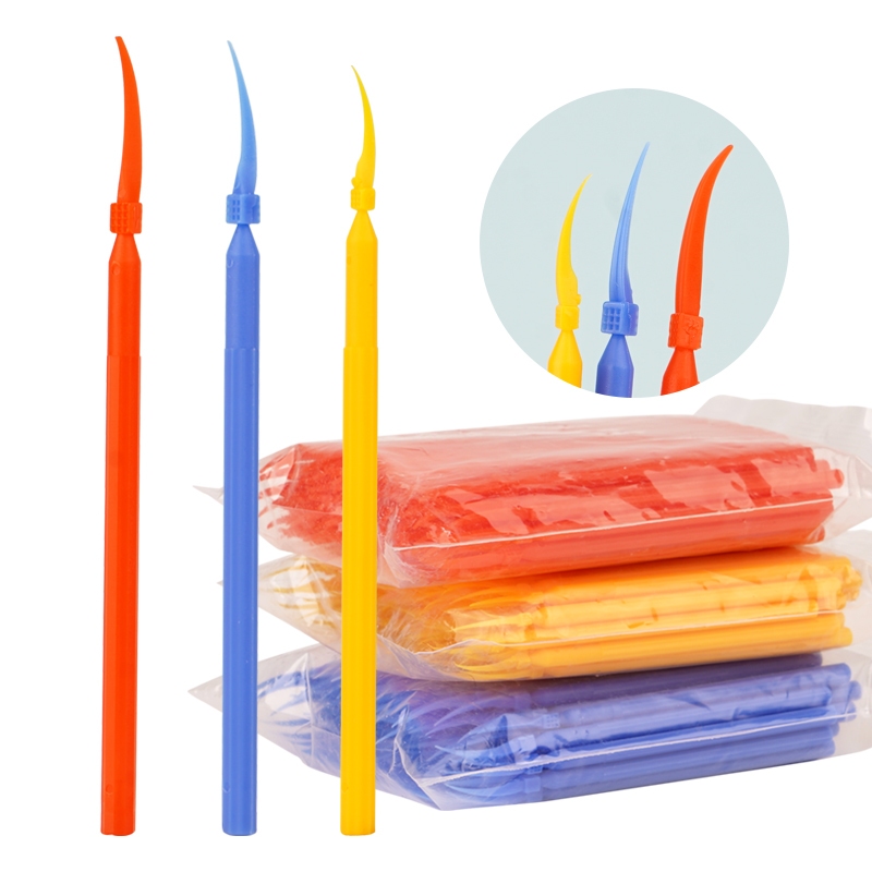100Pcs Dental Wedge Long Handle Plastic Tooth Gap Wedges Disposable ...