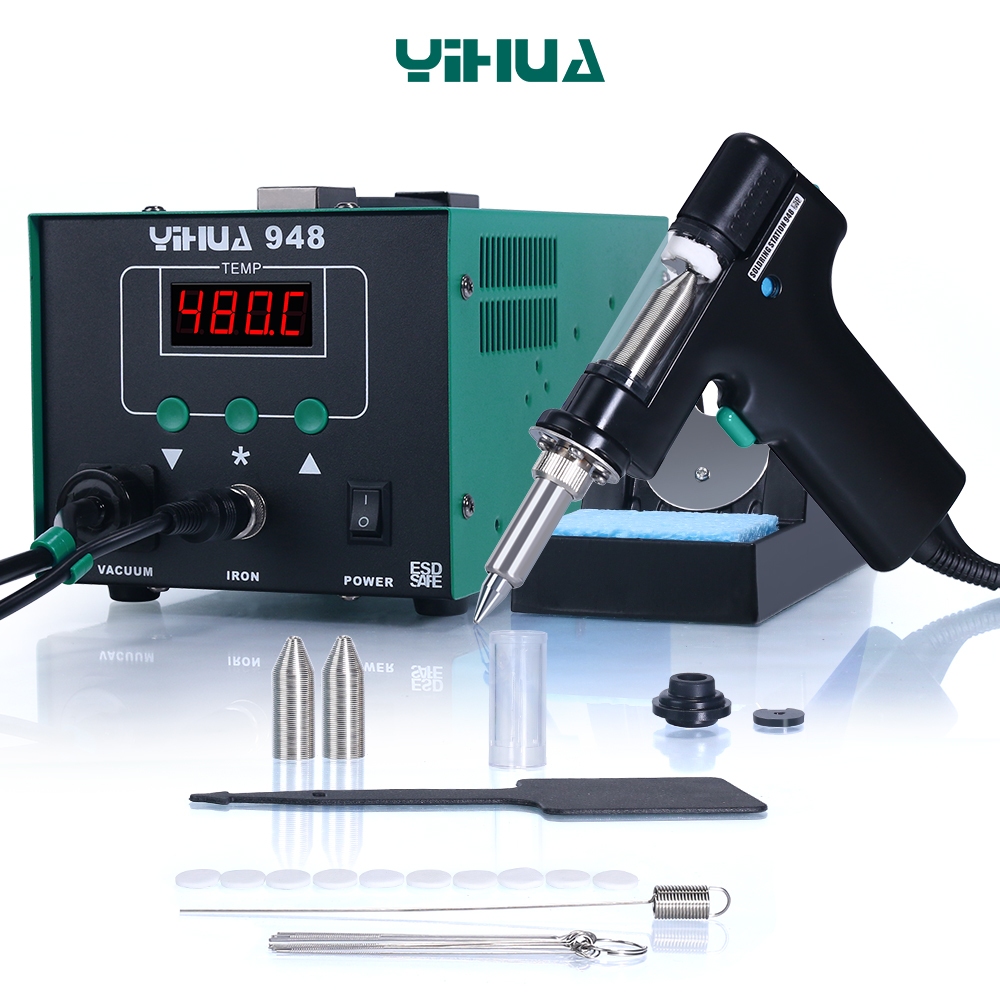 YIHUA 948 Standard Desoldering Station Suction Tin Gun Vacuum Pump ...
