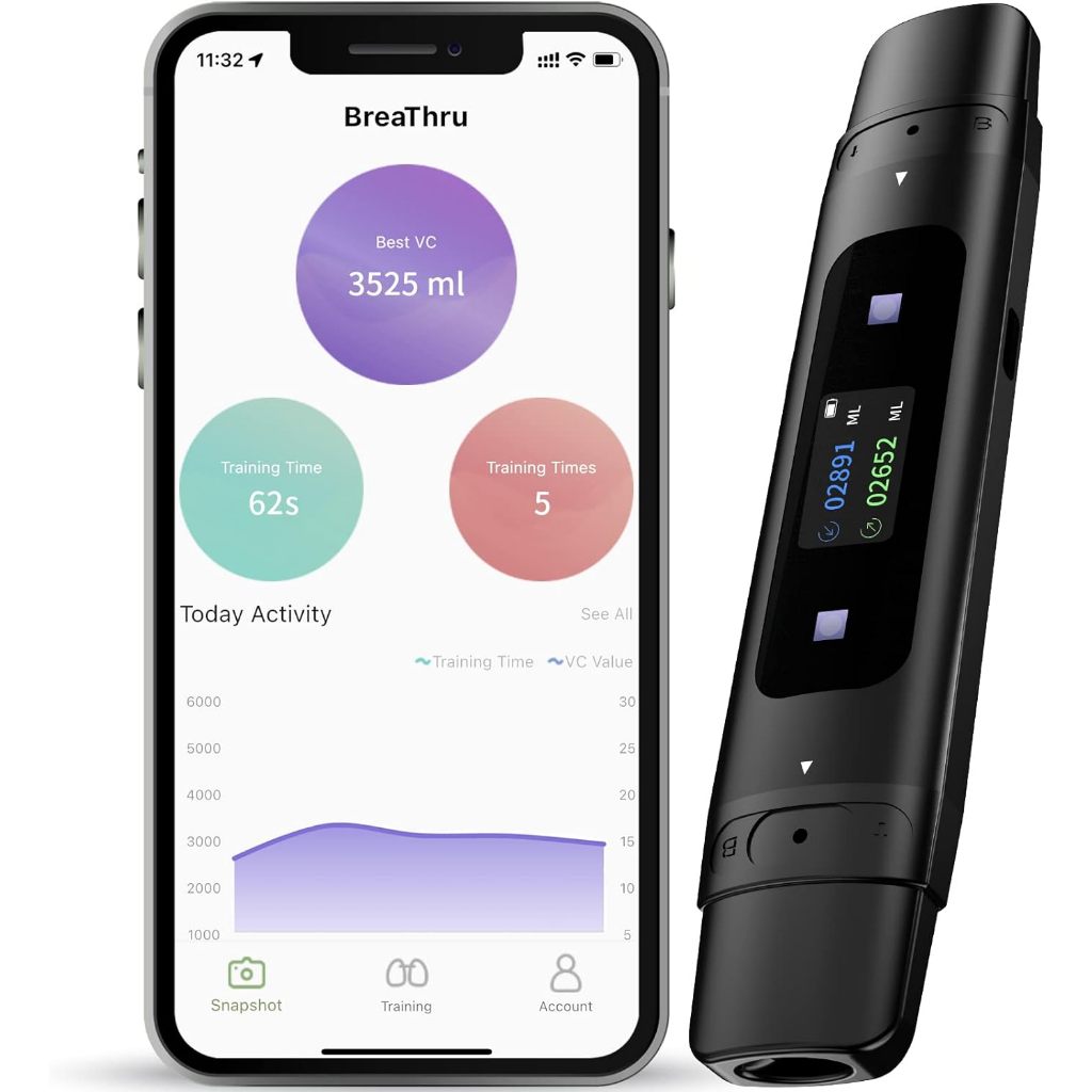 Smart Breathing Trainer, Breathing Exercise Device with Breath Monitor ...