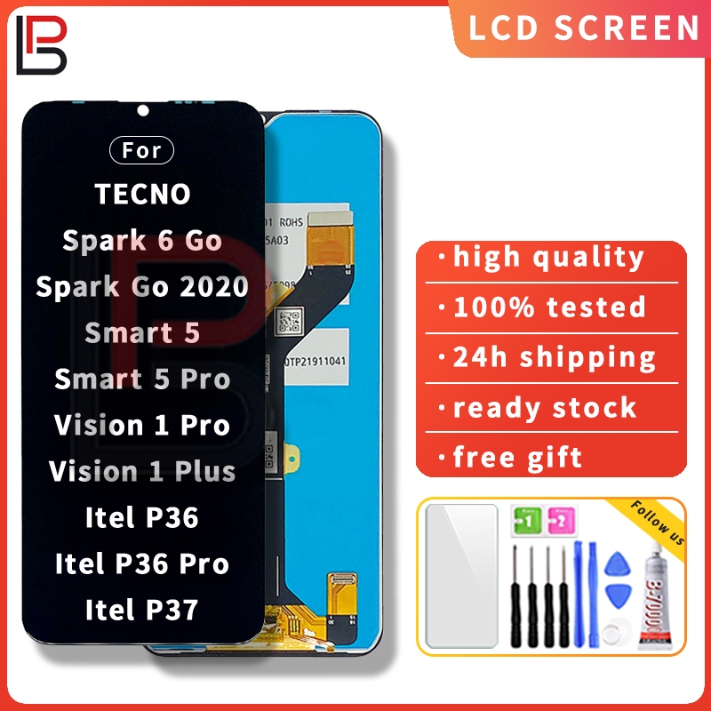 For Tecno Spark 6 Go/Spark Go 2020/KE5j/KE5k/KE5/KE5s/Spark 6/KE7/Sprak 6 Air/KE6/KE6j Lcd Touch ...