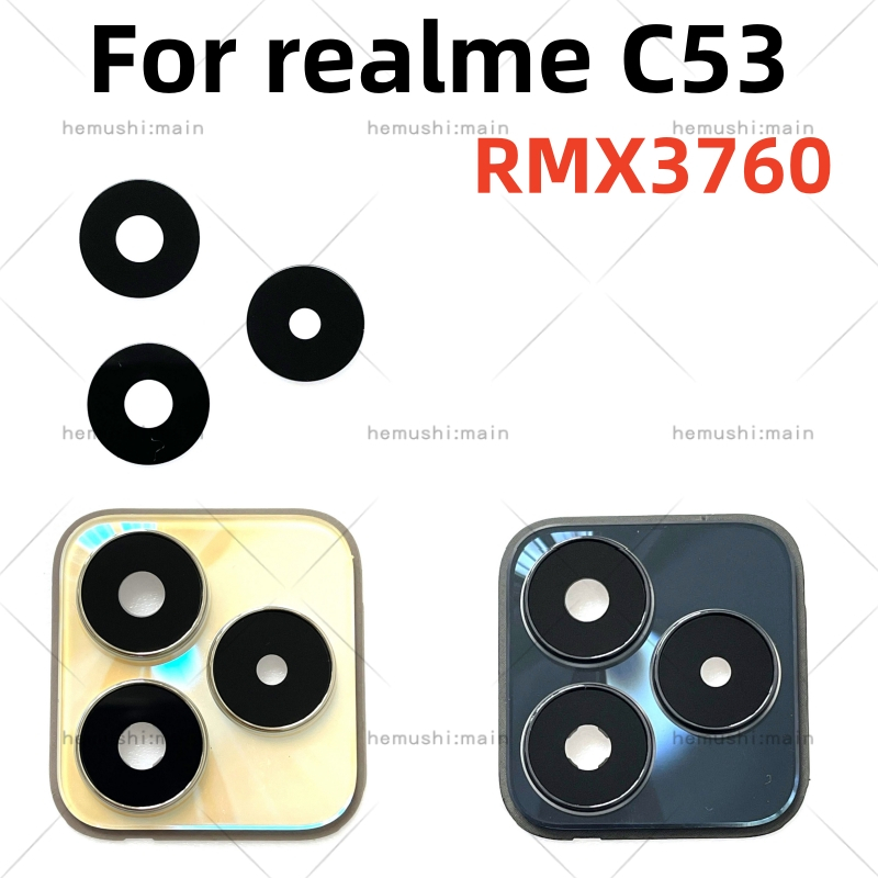 New For Realme C53 Rear back Camera Lens Glass RMX3760 Rear Glass Lens ...
