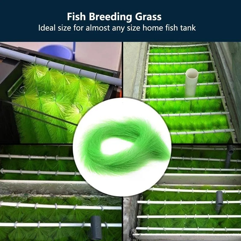 5pcs 60/100cm Fish Breeding Grass Koi Fish Pond Hatching Grass Brush ...