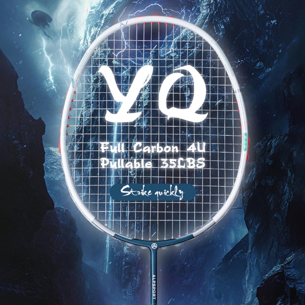 ALPSPORT YQ 4U Max 35LBS Badminton Racket Single White/Pink/Yellow ...