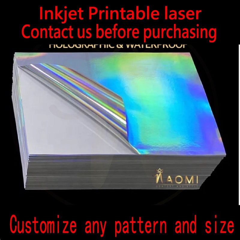 Holographic Printable Sticker Paper, Vinyl Rainbow Sticker Paper for ...