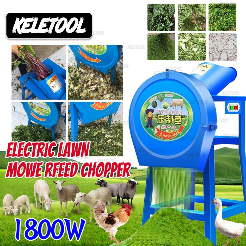 Chopper Napier Rumput grass cutter machine Napier Grass Electric Cutter ...