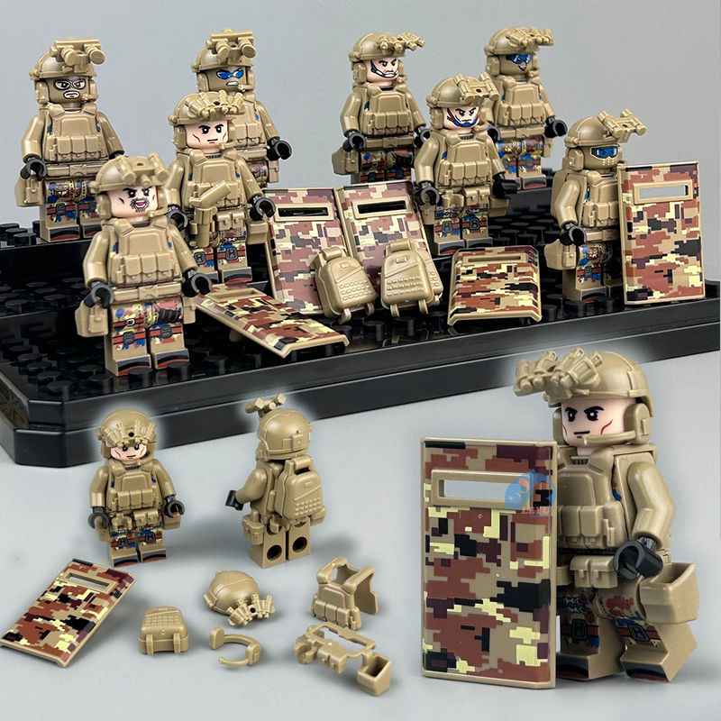 32pcs Armed Soldier Minifigures Toy Compatible with Lego Military SWAT ...