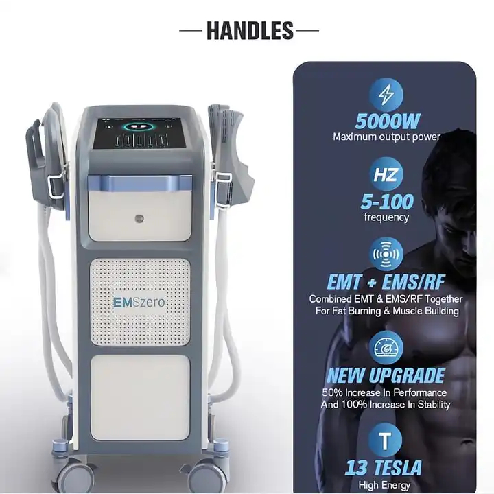 4 Handle ems rf muscle stimulator Ems body sculpt machine Ems with neo ...