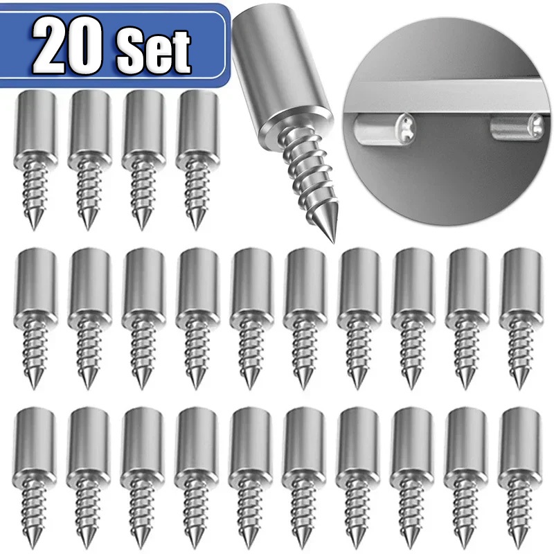 New 40Pcs/20Set Self Tapping Screw Layer Plate Holder Wardrobe Storage ...