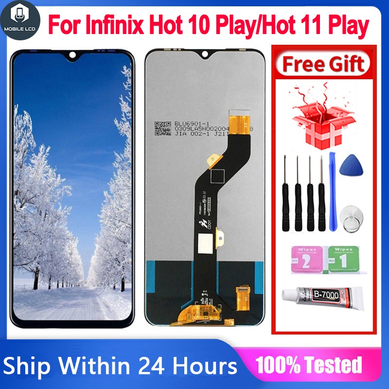Original With Frame For Infinix Hot 10 Play X688C X688B / Hot 11 Play ...