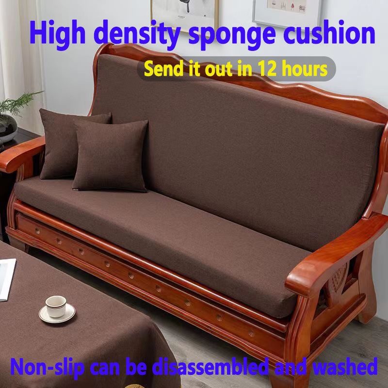 Sofa cushion High-density sponge sofa cushion non-slip removable ...