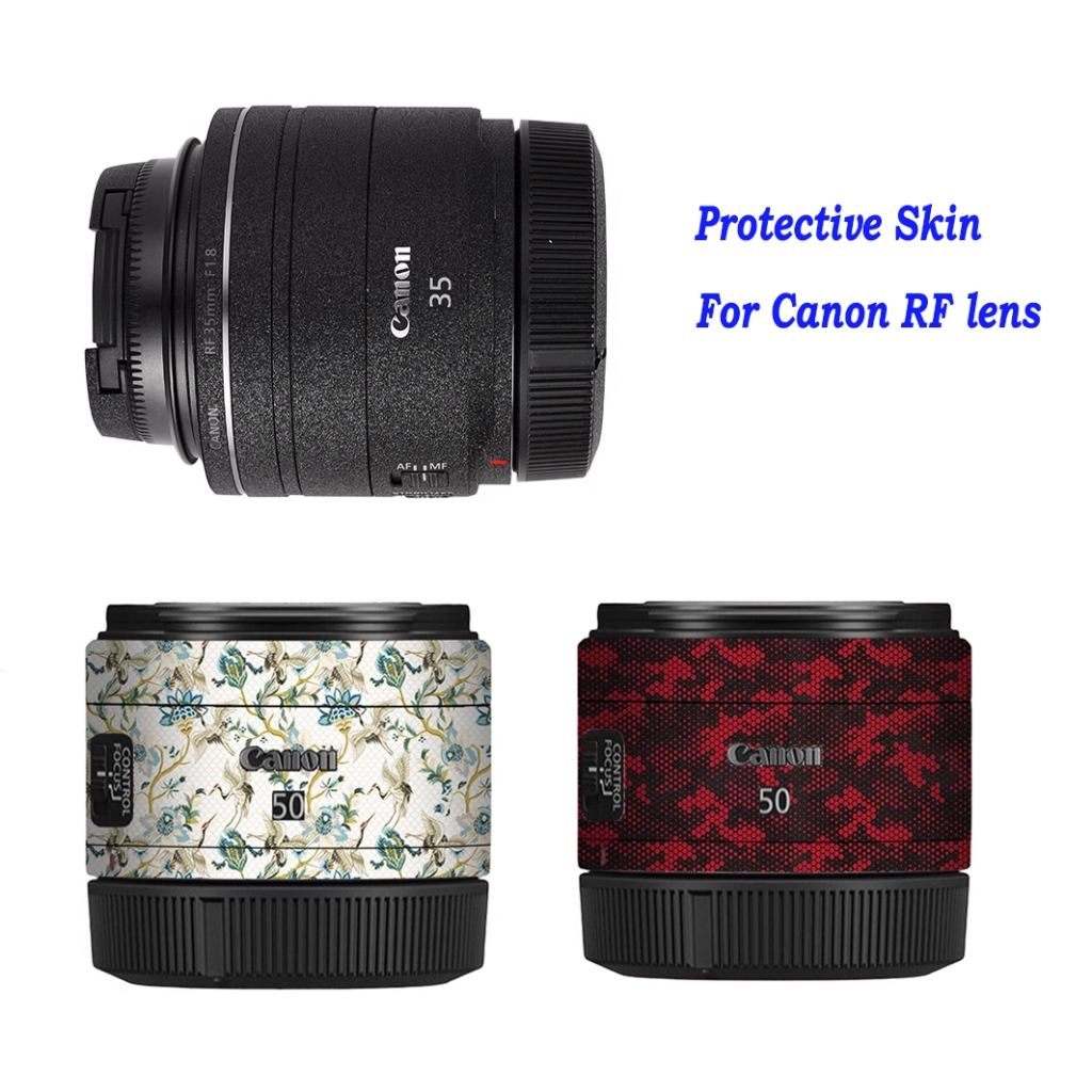 Camera Lens Sticker Skin For Canon RF50 F1.8 STM RF16 RF35mm RF35 RF24 ...