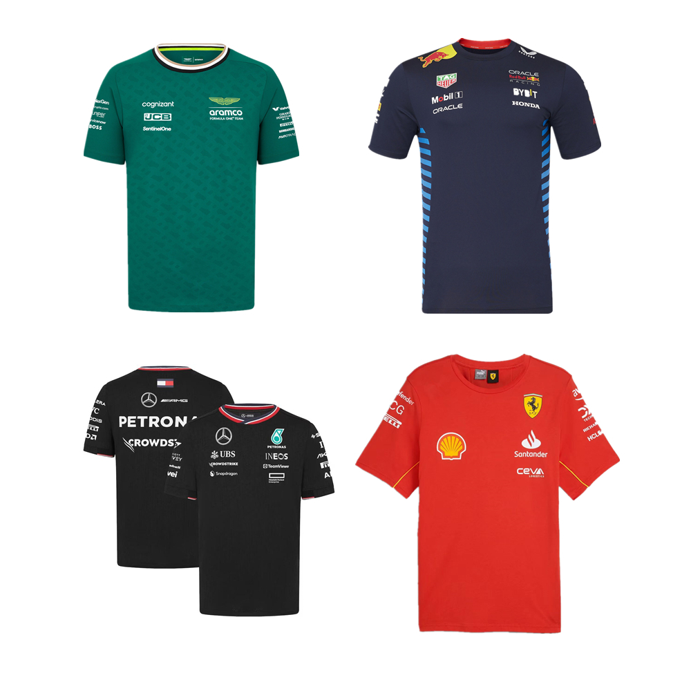 F1 shirt Aston Martin Aramco Red Bull Racing Mercedes AMG Petronas t ...
