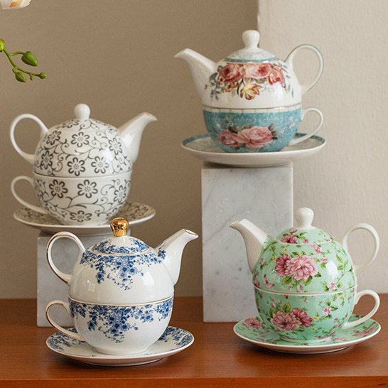 Tea for One Set Creative British Afternoon Tea 3PCS Set Ceramic Coffee ...