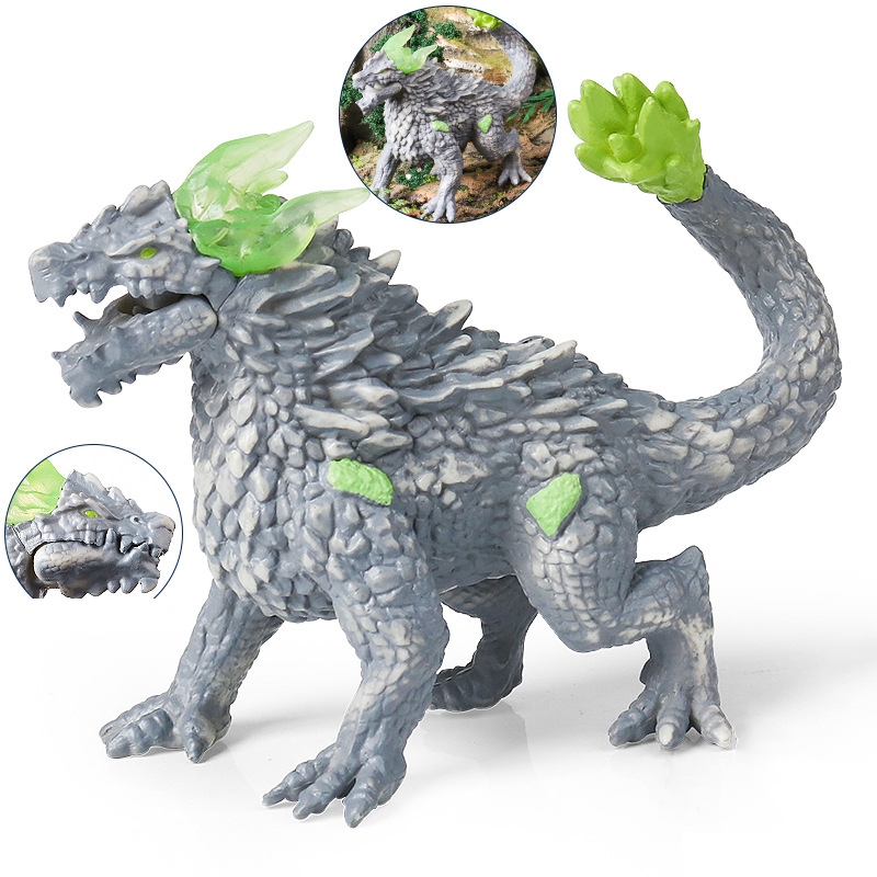 Solid simulation of wild animal models children toys tabletop ornament ...