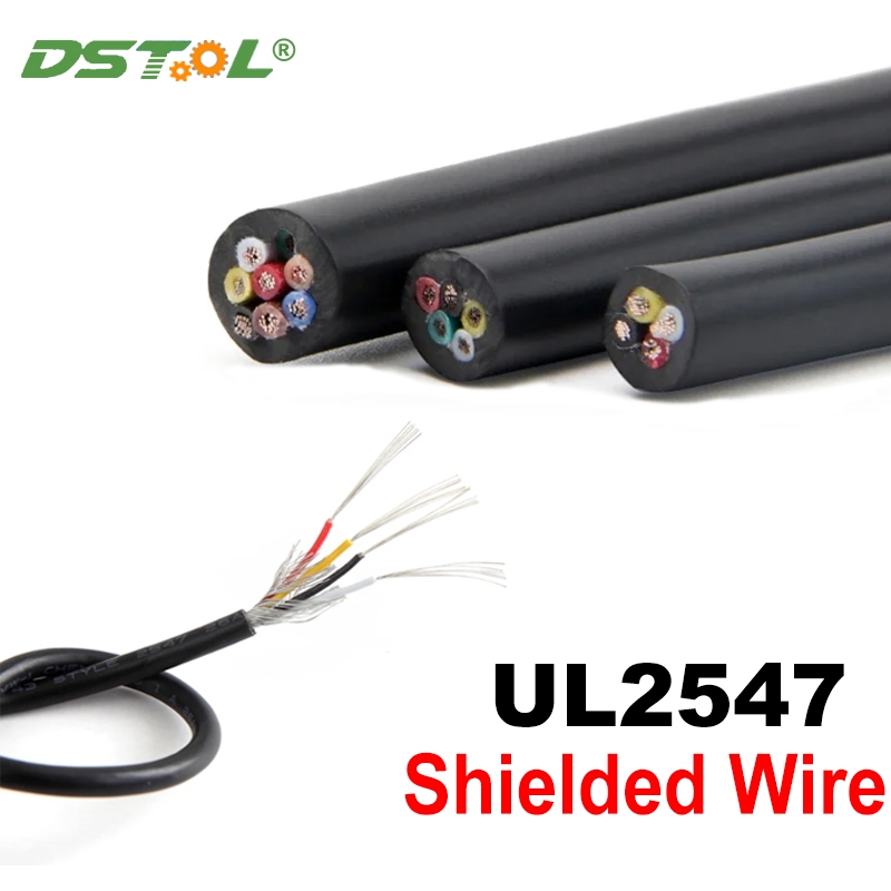 1Meter Shielded Wire Signal Cable UL2547 30 28 26 24 22 20 18 AWG Audio ...