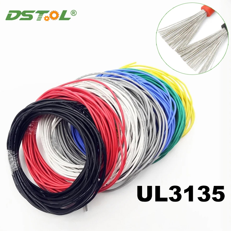 UL3135 Copper Wire 30 28 26 24 22 20 18 16 14 12 AWG Super Soft Silicone Rubber Insulated ...
